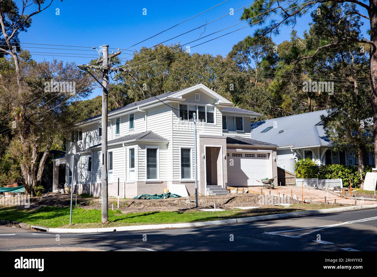 Sydney Australia new project detached home house being built in Avalon ...