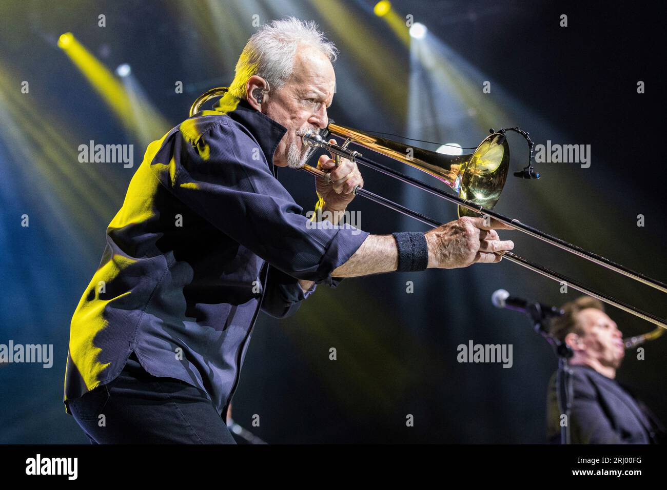 James Pankow, of Chicago, performs on Saturday, Aug 19, 2023, at The ...