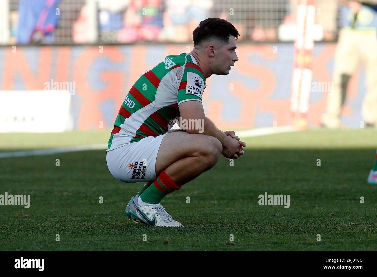 Newcastle, Australia. 20th Aug, 2023. Lachlan Ilias of the Rabbitohs ...
