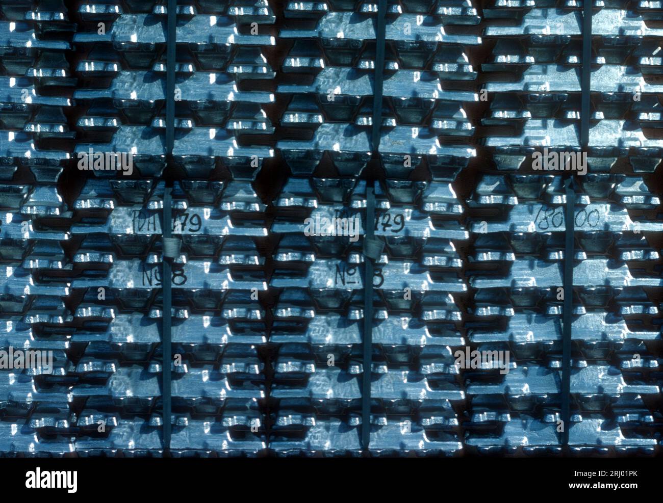 Aluminium ingots manufactured at DUBAL aluminum smelter in Jebel Ali ...