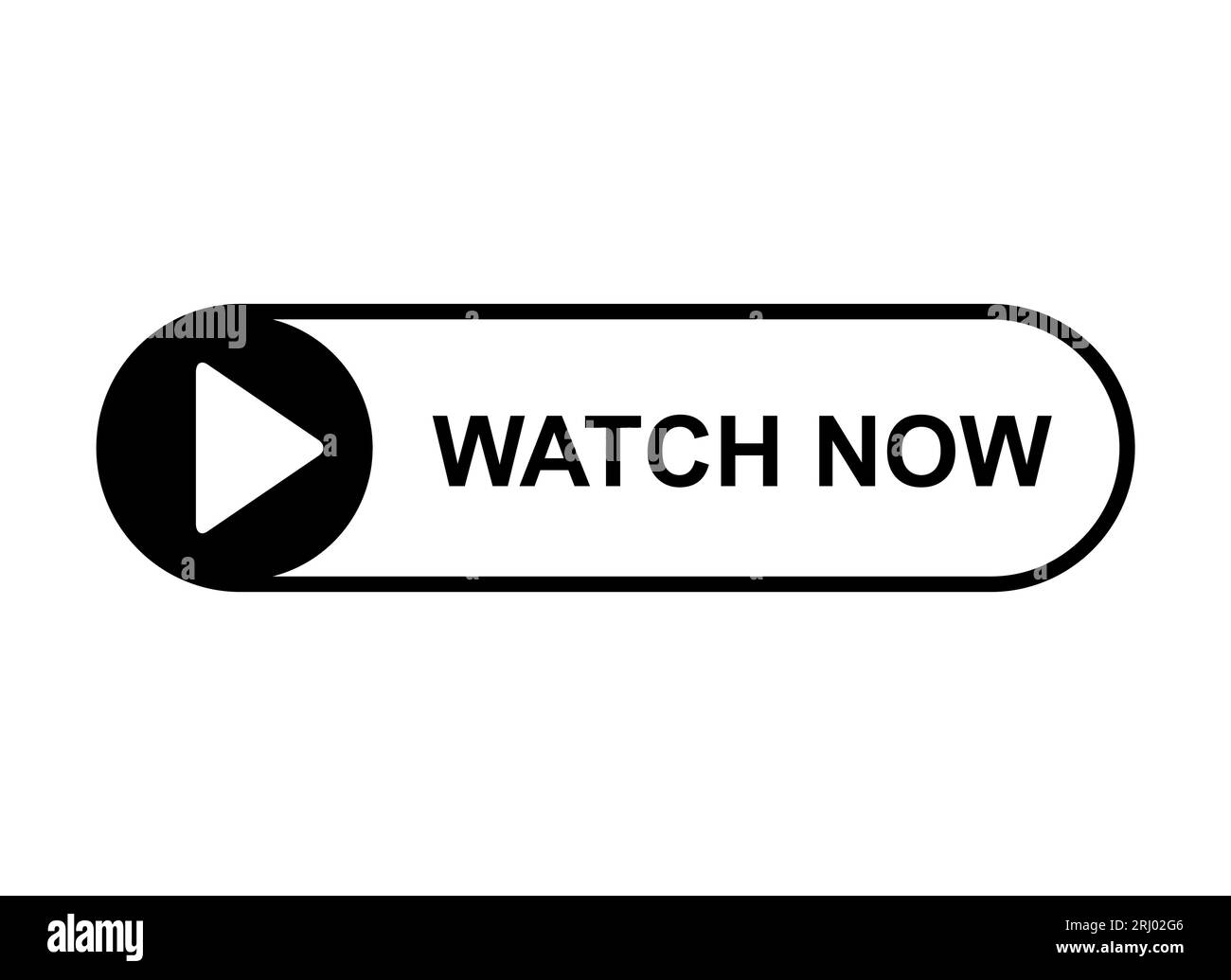 Watch now icon, website online button player symbol, play video vector ...
