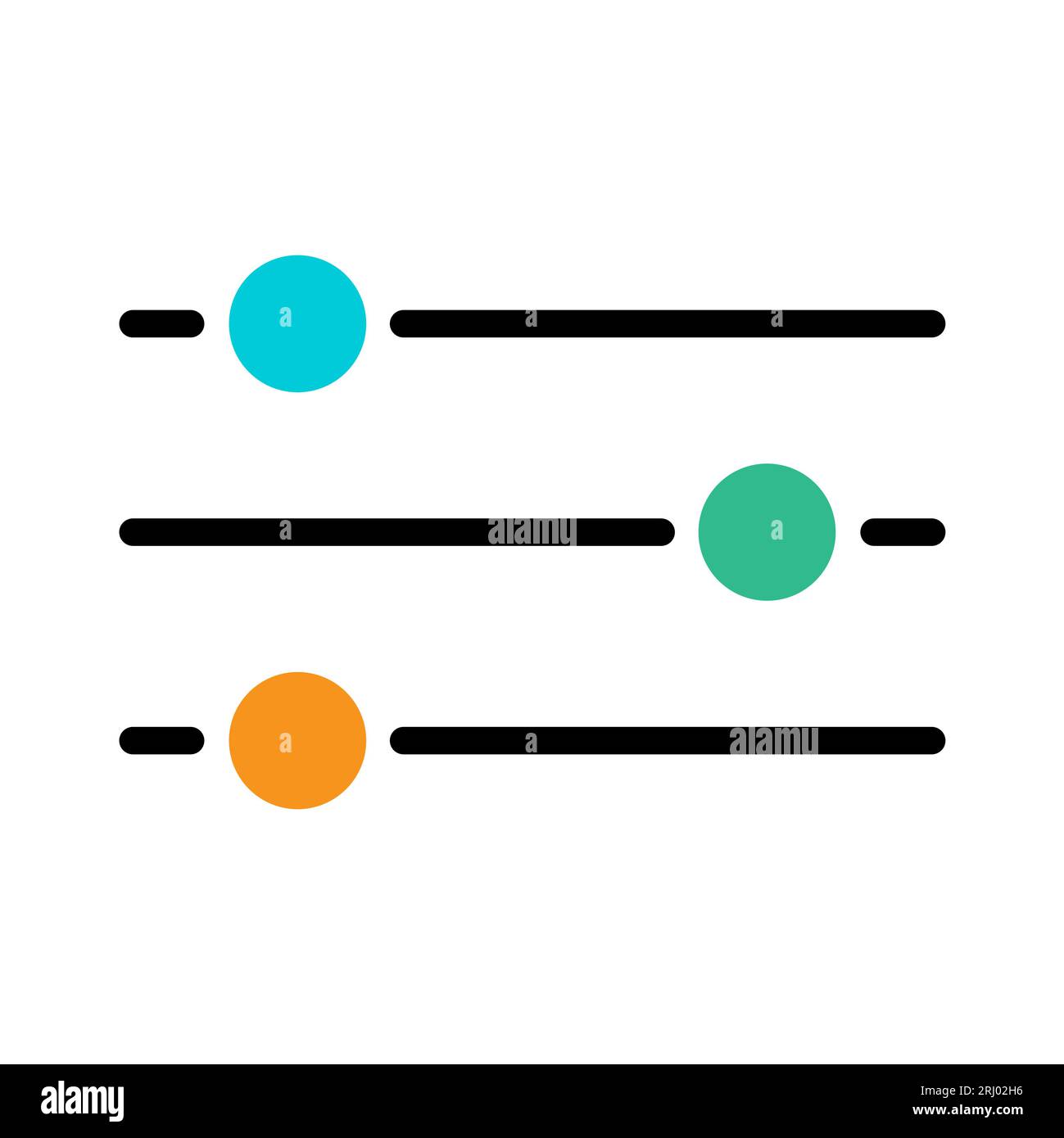 Volume mixer control icon, filter sound symbol button, switch sign ...