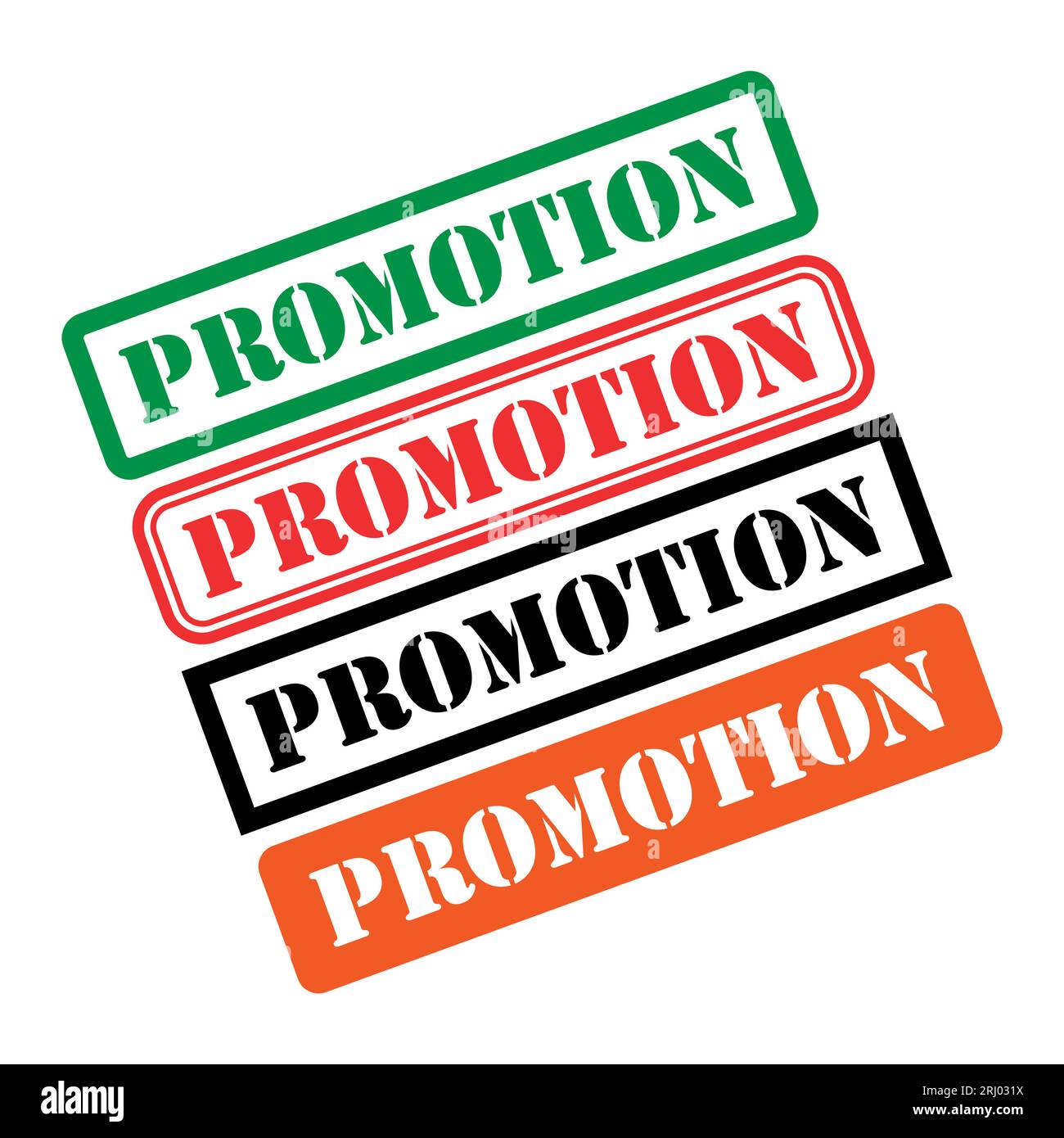 Set of Promotion stamp symbol, label sticker sign button, text banner ...