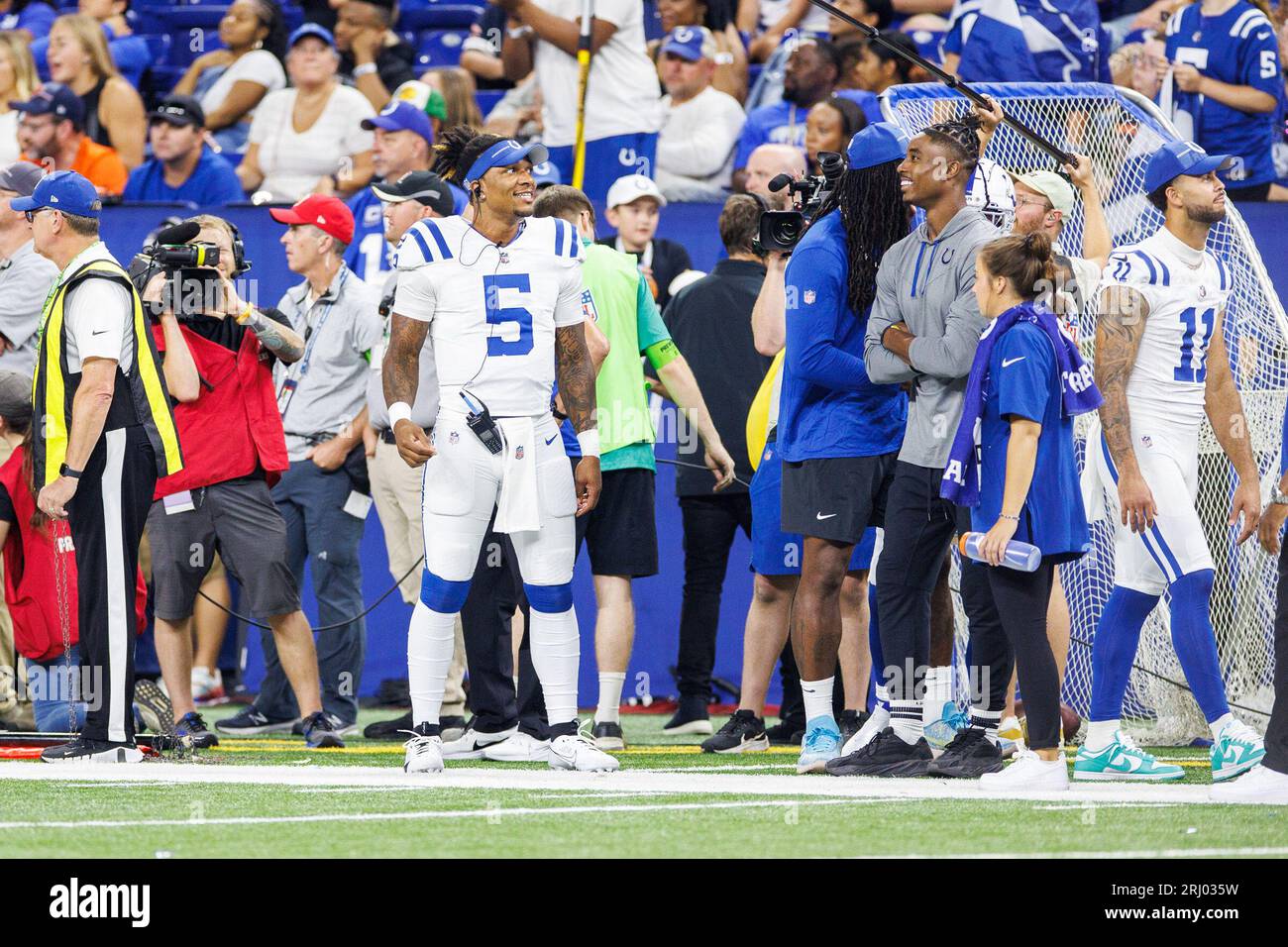 August 19, 2023: Indianapolis Colts quarterback Anthony Richardson (5 ...