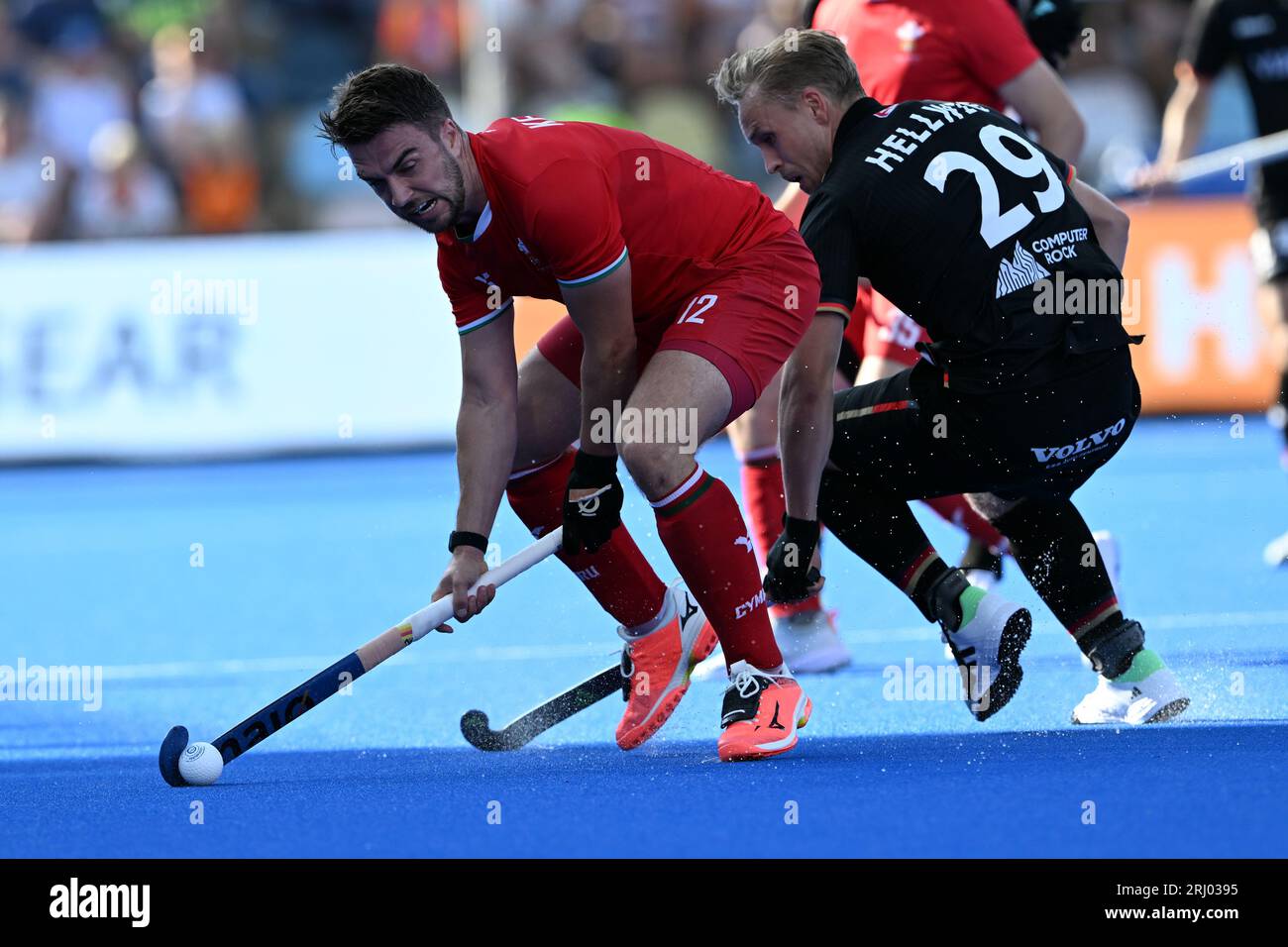19 August 2023, North Rhine-Westphalia, Mönchengladbach: Field hockey ...