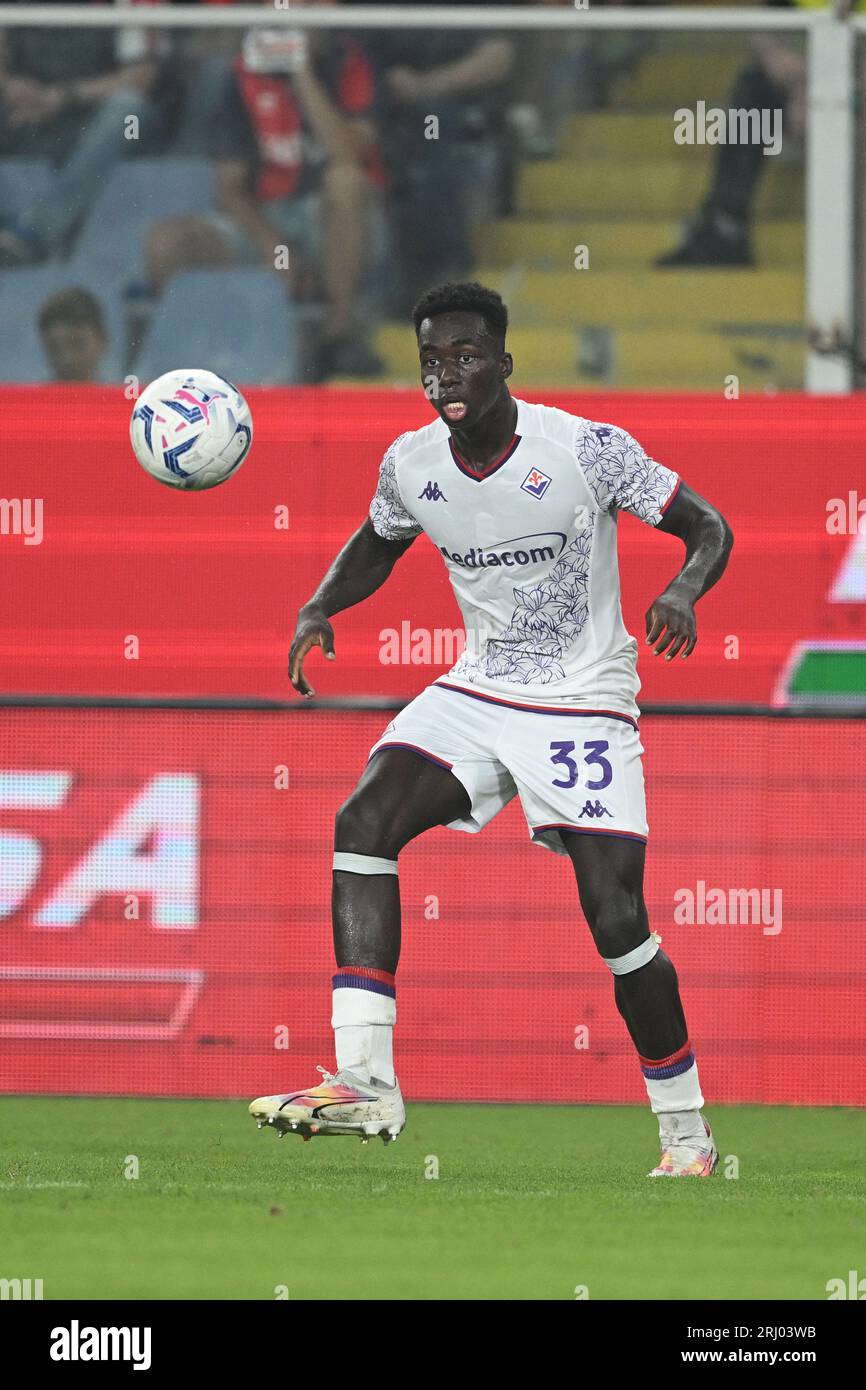 Genova, Italy. 19th Aug 2023. Michael Kayode (Fiorentina) during the ...