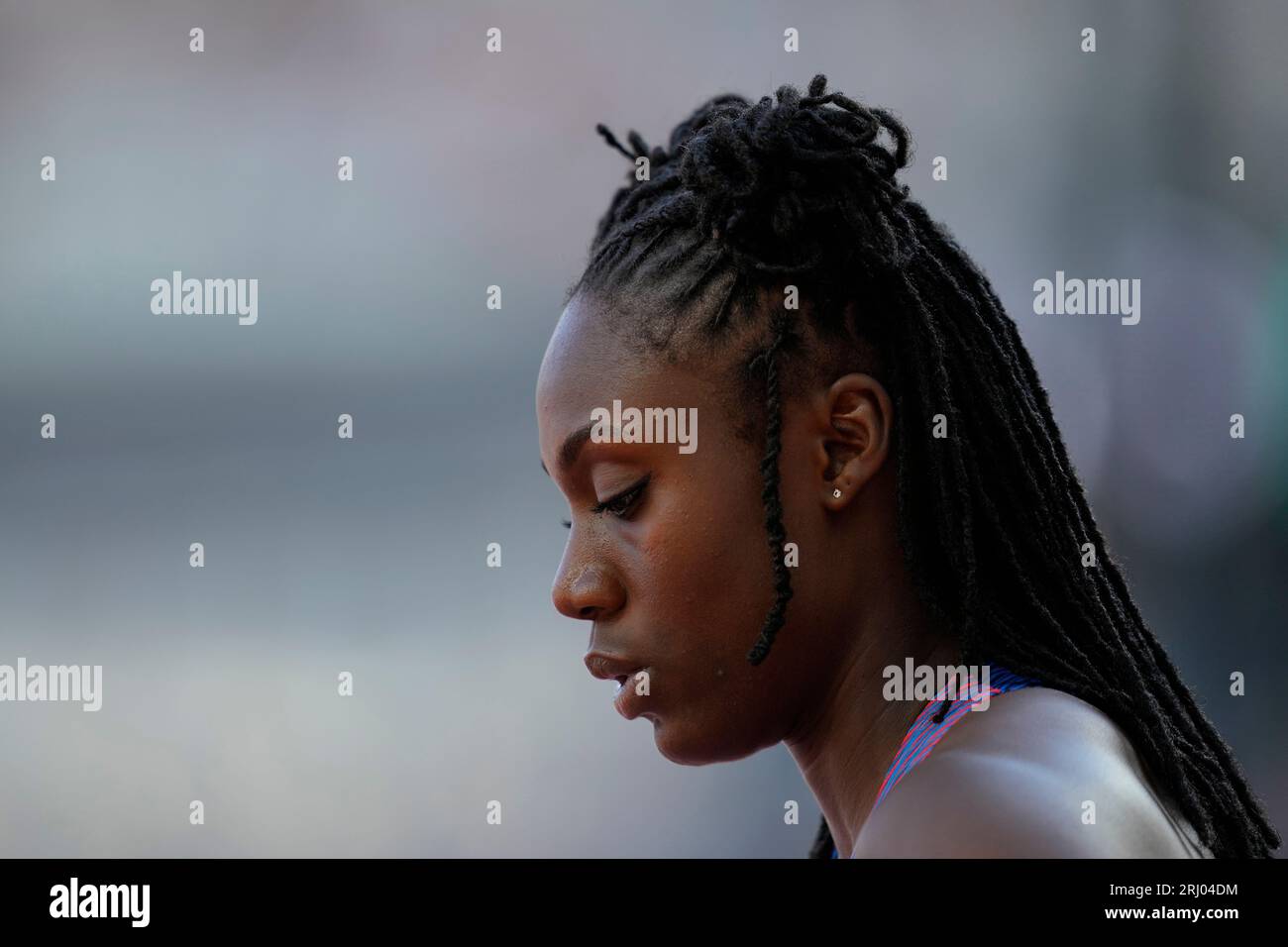 Lynna Irby-Jackson, of the United States, prepares for the the Women's ...