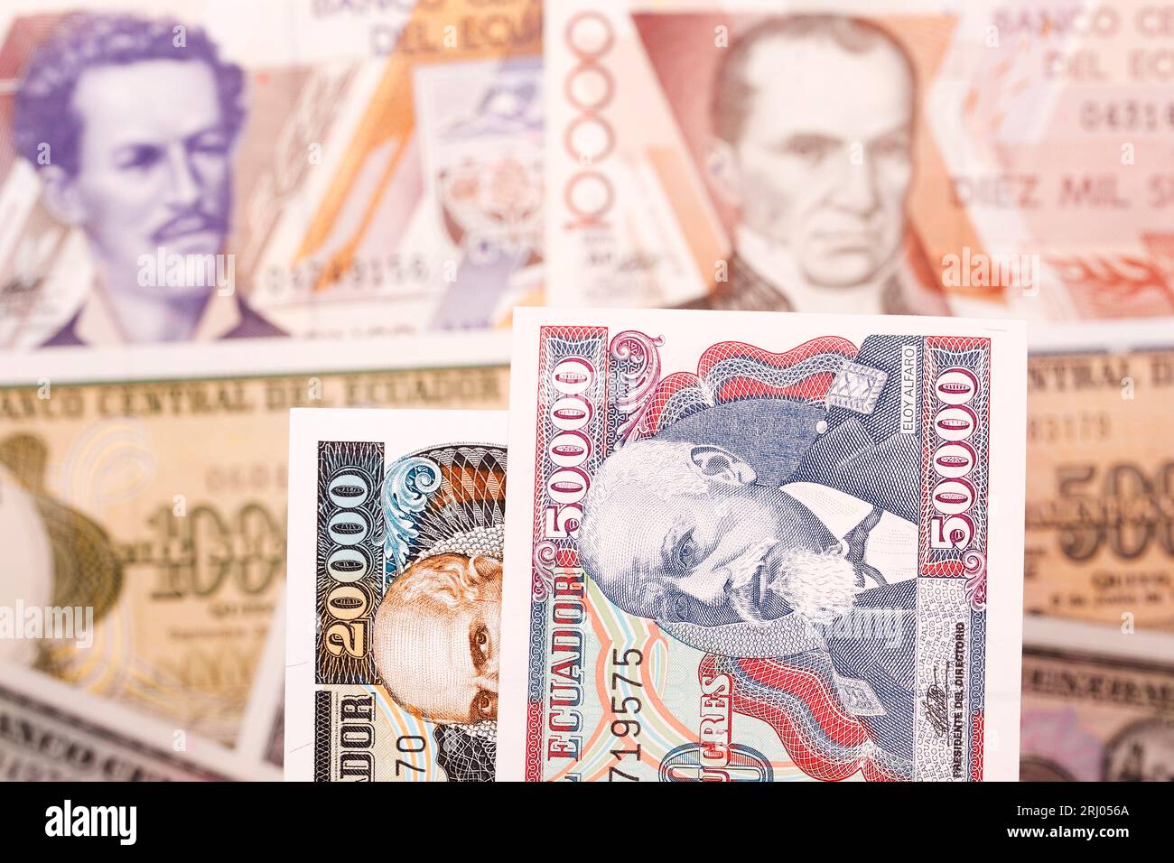 Ecuadorian money - sucre a business background Stock Photo - Alamy