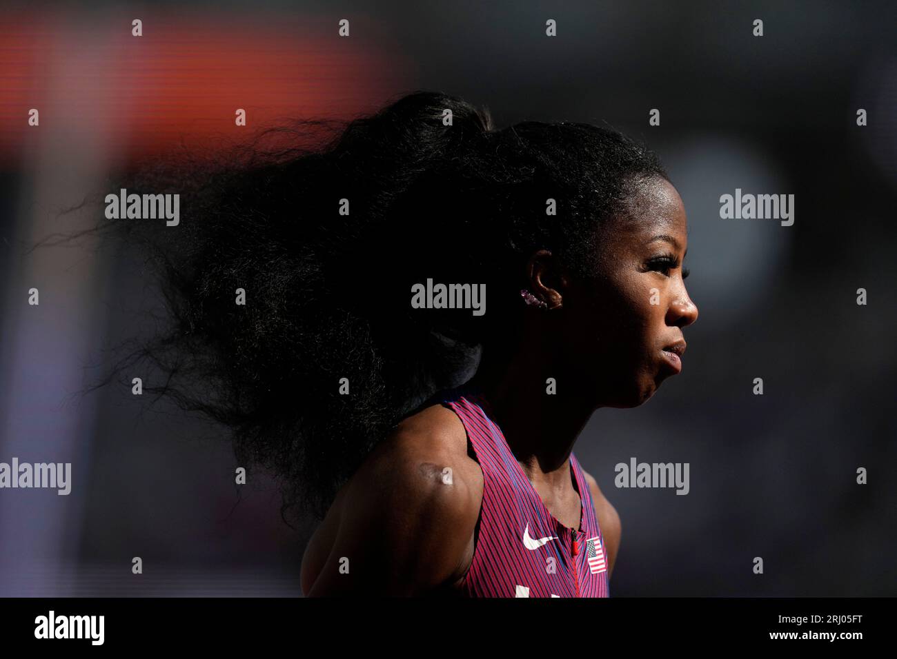 Britton Wilson, of the United States, competes in the Women's 400 ...