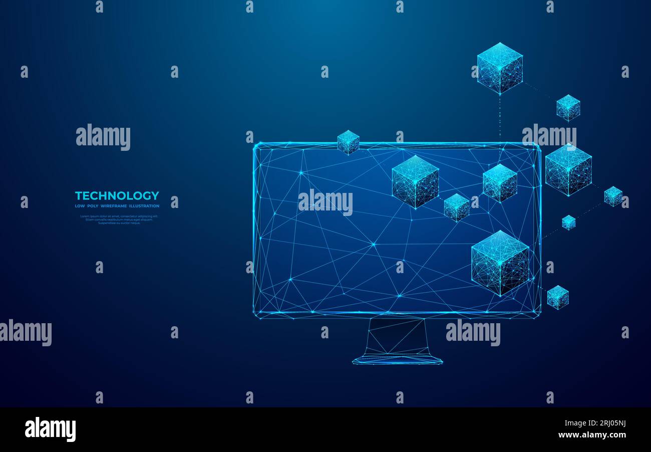 Fintech concept on computer Stock Vector Images - Alamy