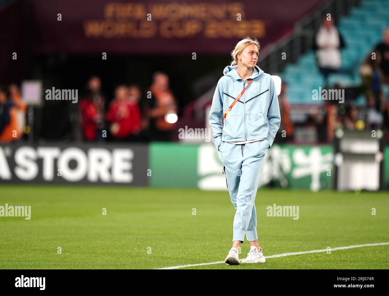 England's Esme Morgan walks the pitch prior the FIFA Women's World Cup ...