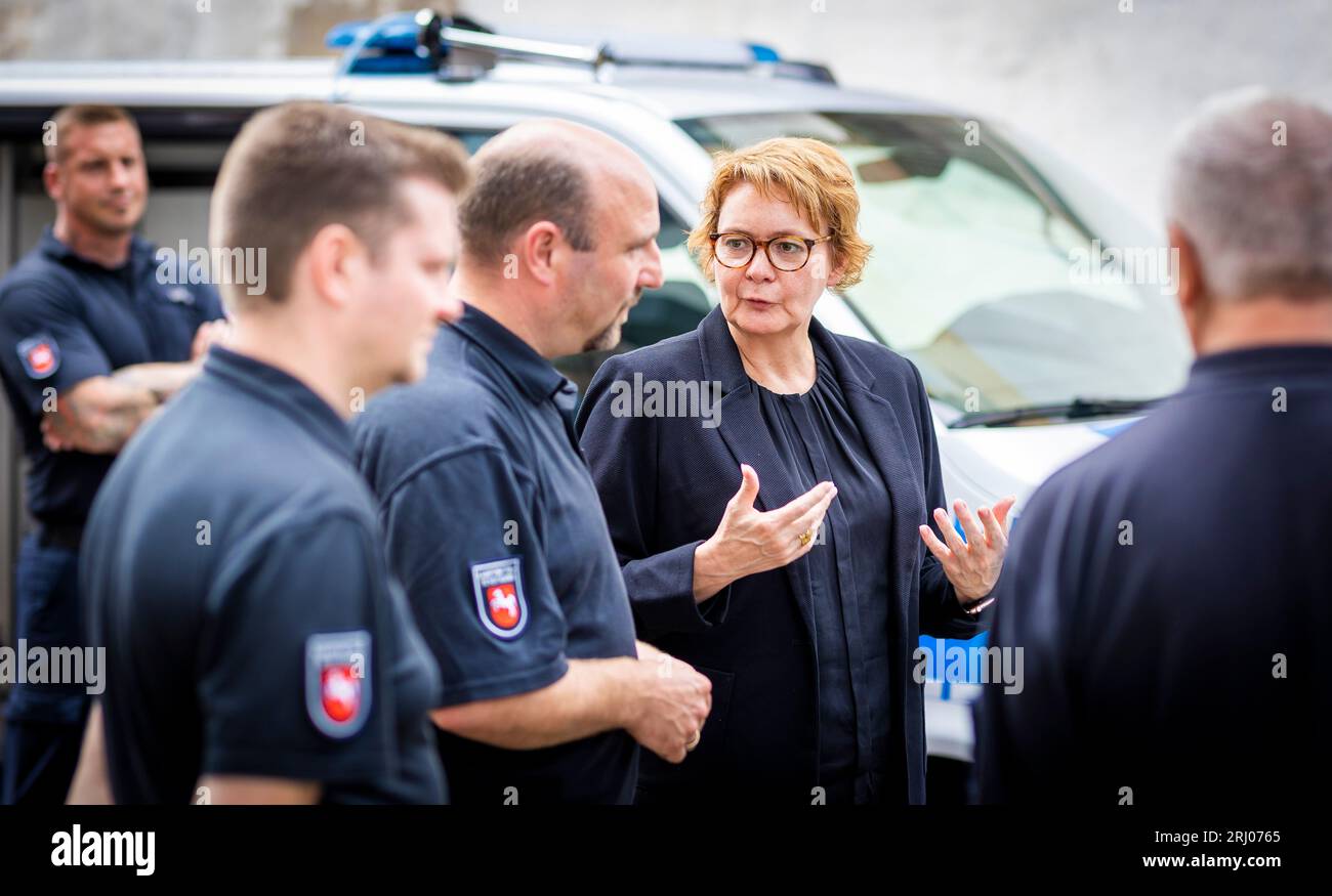 Hanover, Germany. 15th Aug, 2023. Daniela Behrens (SPD), Minister of ...