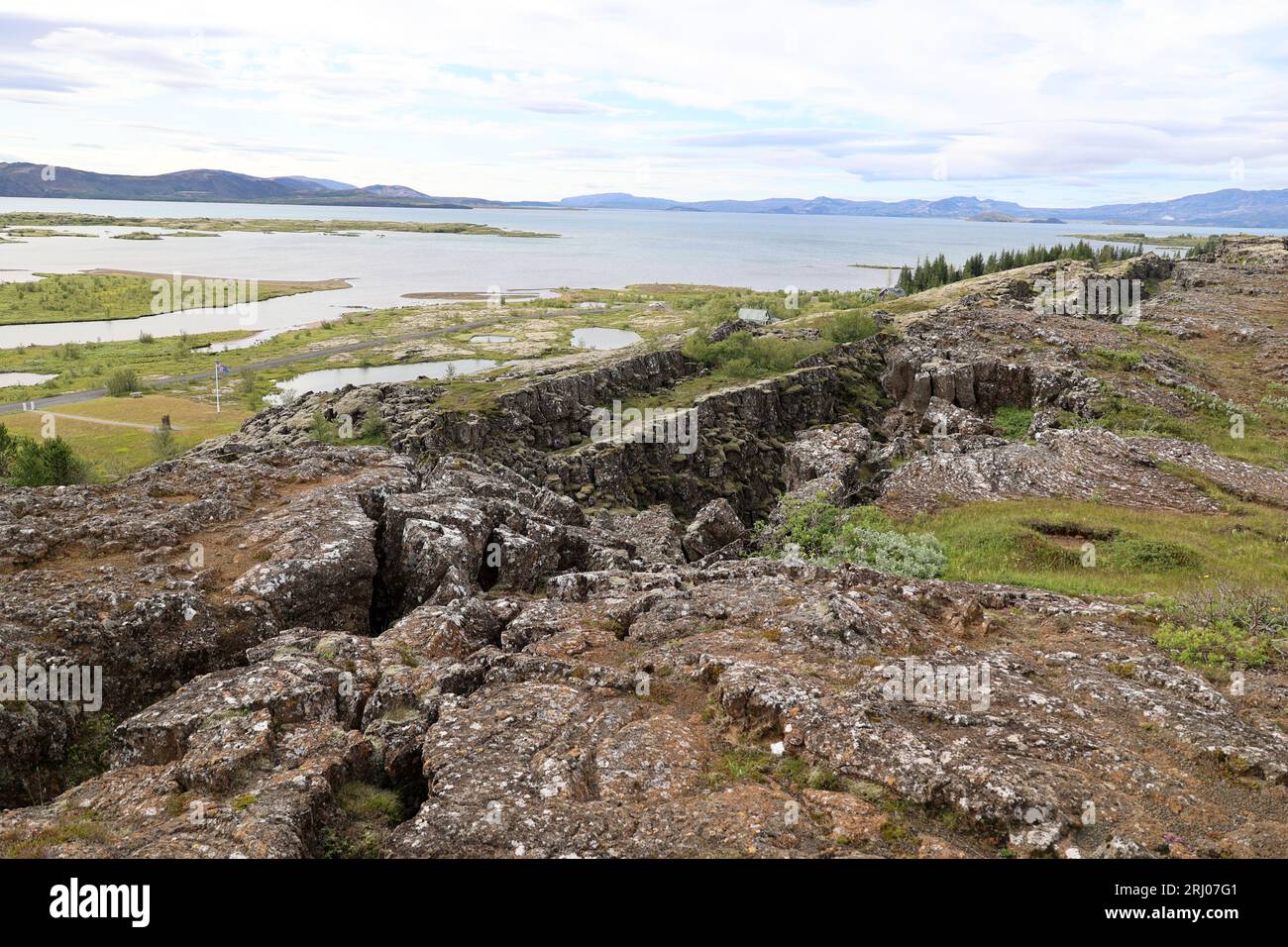 Canyon landscape in thingvellir hi-res stock photography and images - Alamy