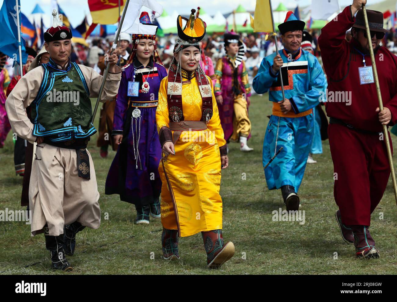 Ulan Bator, Mongolia. 20th Aug 2023. People attend the opening ceremony ...