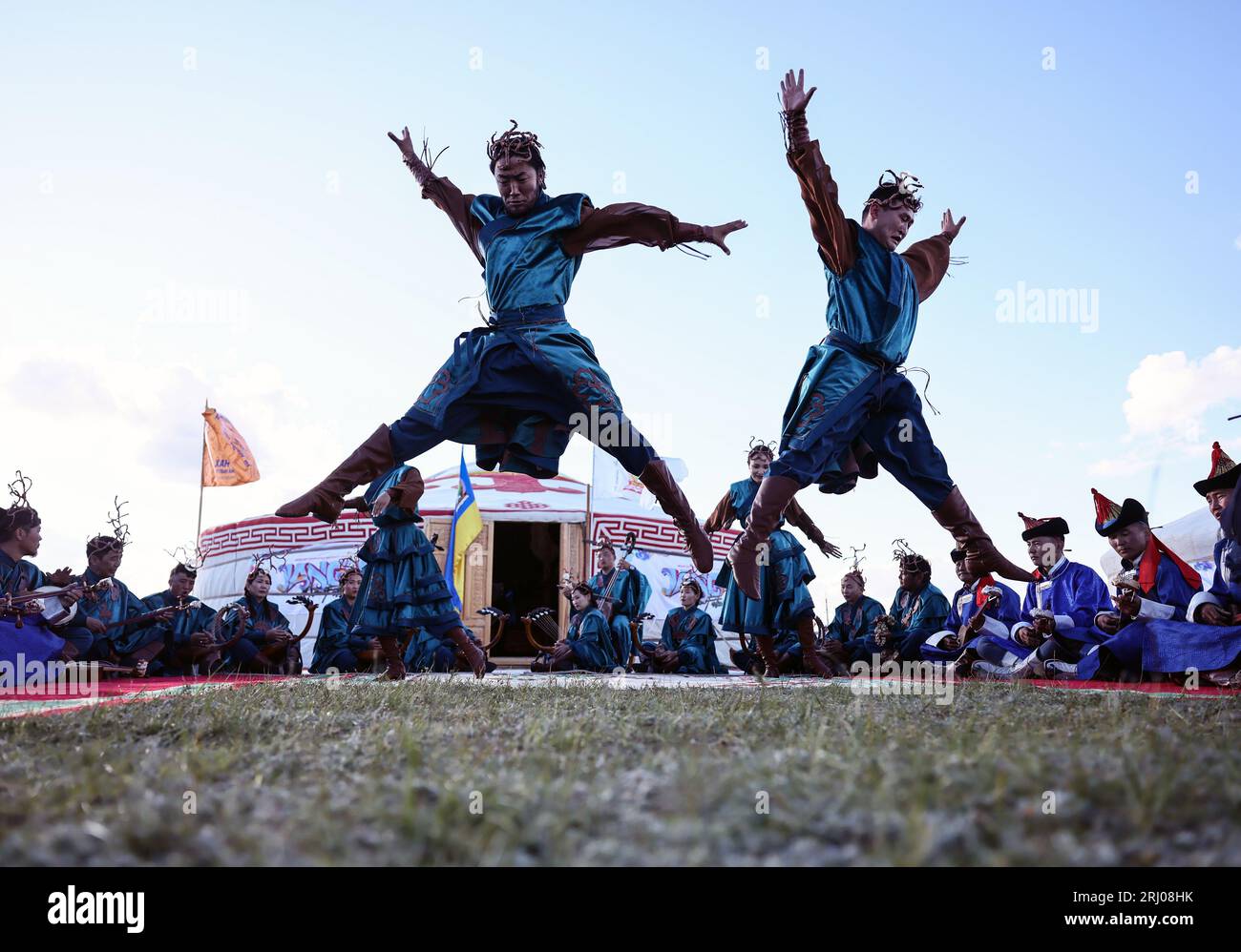 Ulan Bator, Mongolia. 20th Aug 2023. Dancers perform at a cultural ...