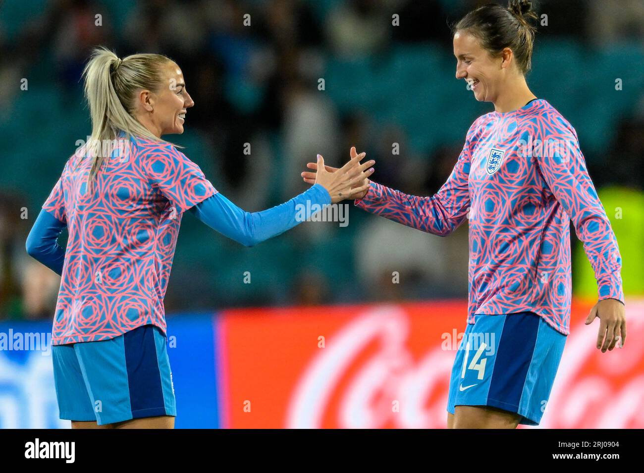 Sydney, Australia. 20th Aug, 2023. Alex Greenwood and Lotte Wubben-Moy ...