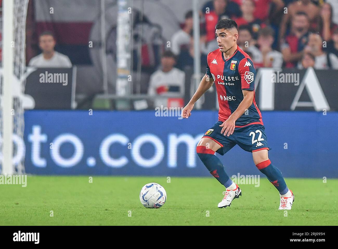 Genoa, Italy. 19th Aug, 2023. Johan Felipe Vasquez Ibarra (Genoa) during Genoa CFC vs ACF ...