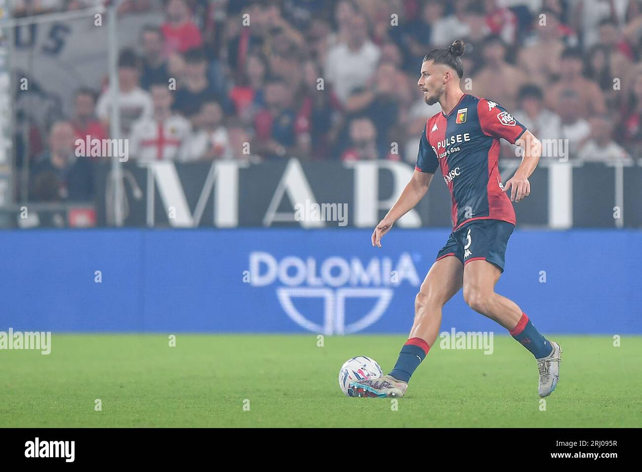 Genoa, Italy. 19th Aug, 2023. Radu Matei Dragusin (Genoa) during Genoa ...