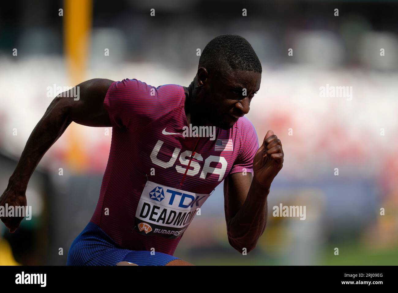 Bryce Deadmon, of the United States, competes in the Men's 400-meters ...