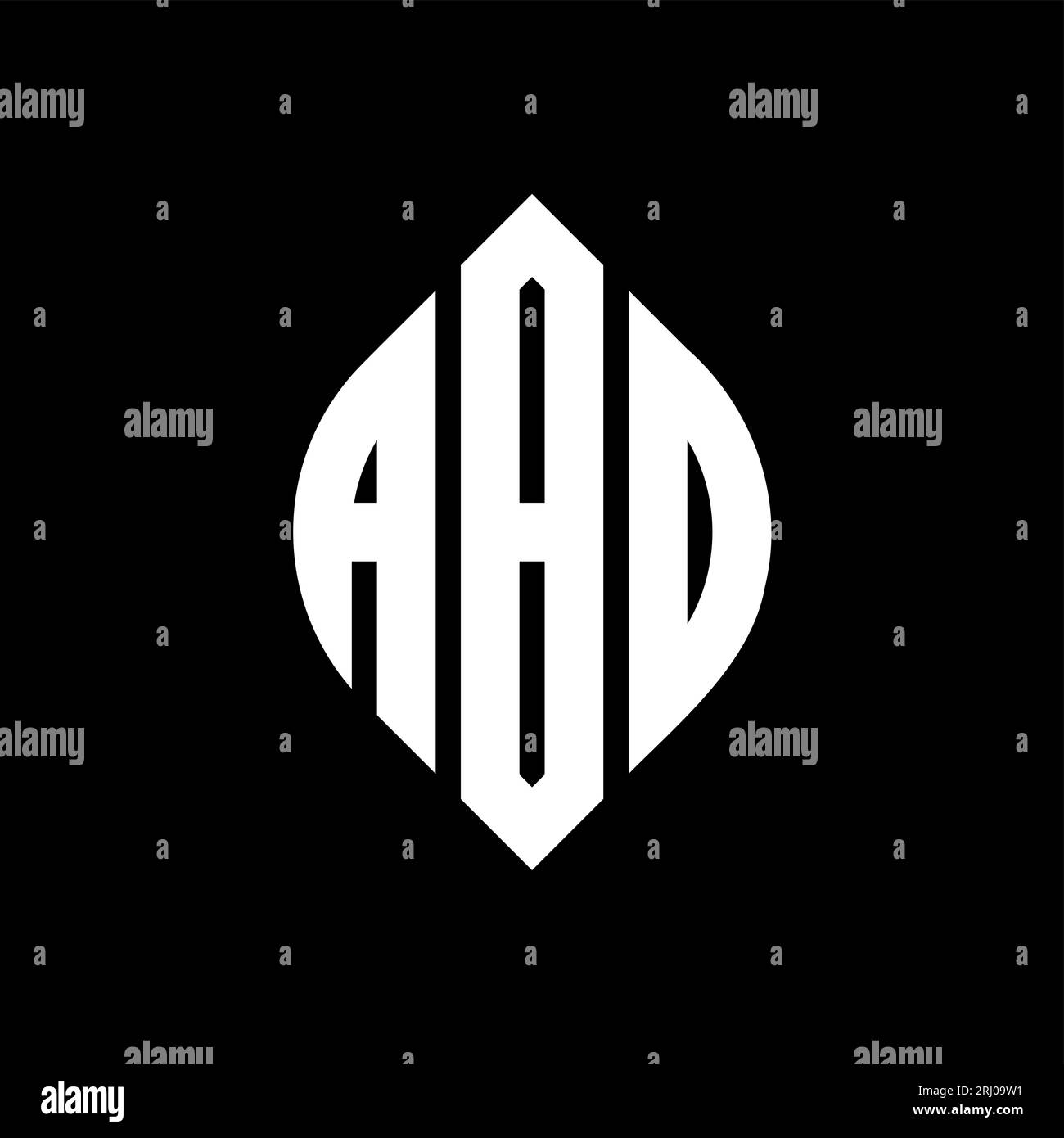 ABO circle letter logo design with circle and ellipse shape. ABO ...