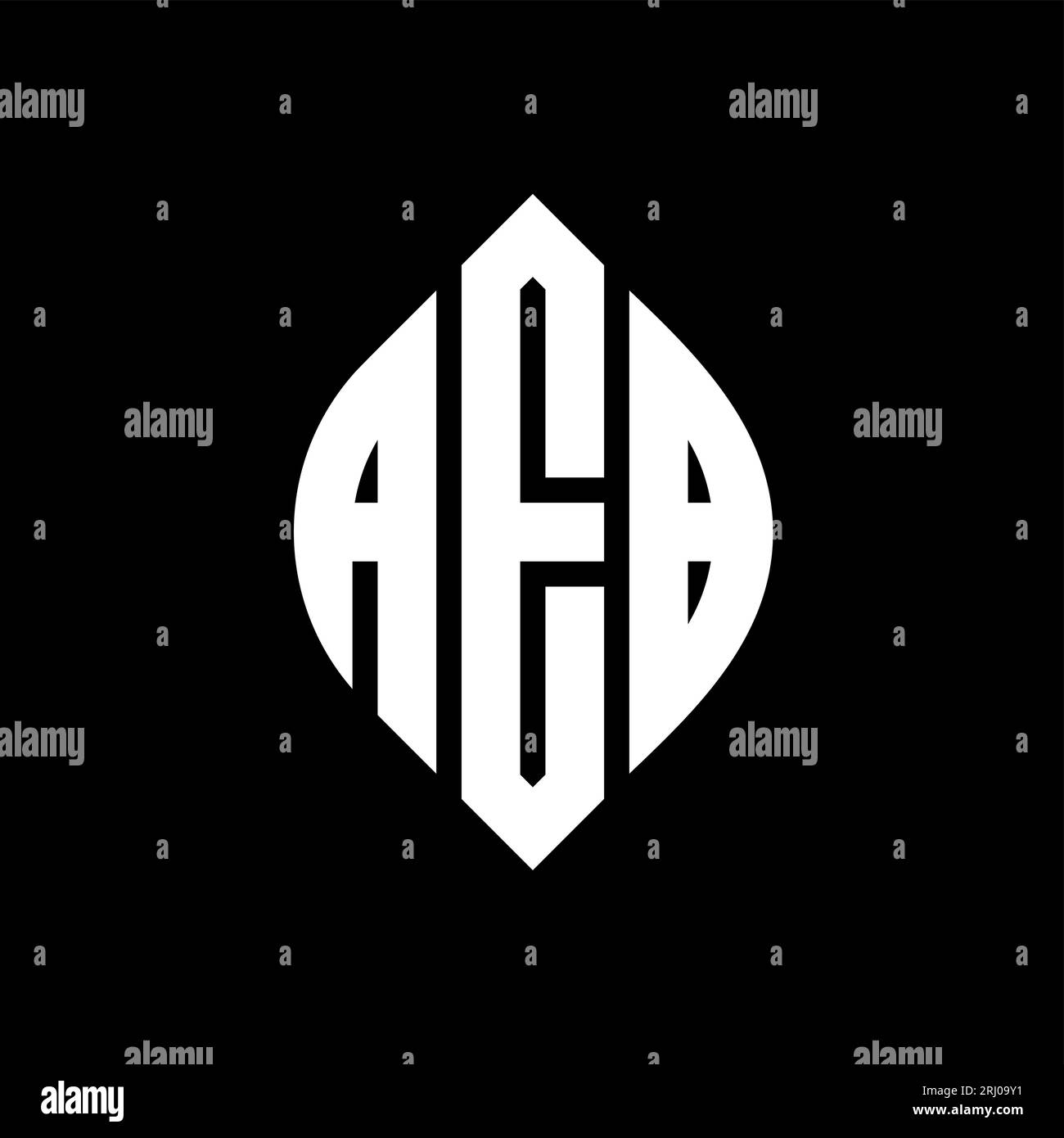 AEB circle letter logo design with circle and ellipse shape. AEB ...