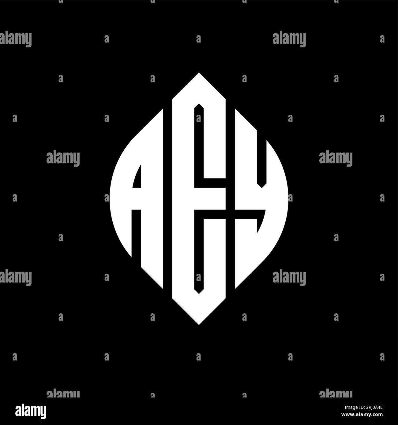 AEY circle letter logo design with circle and ellipse shape. AEY ...