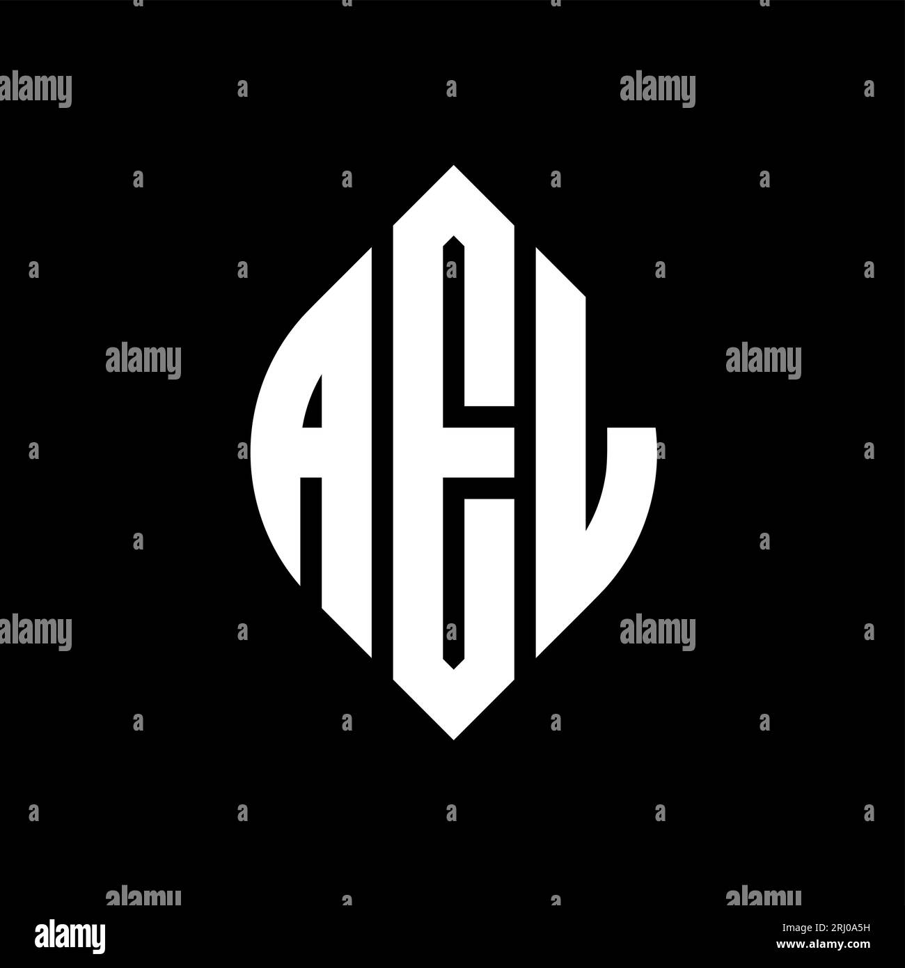 AEL circle letter logo design with circle and ellipse shape. AEL ...