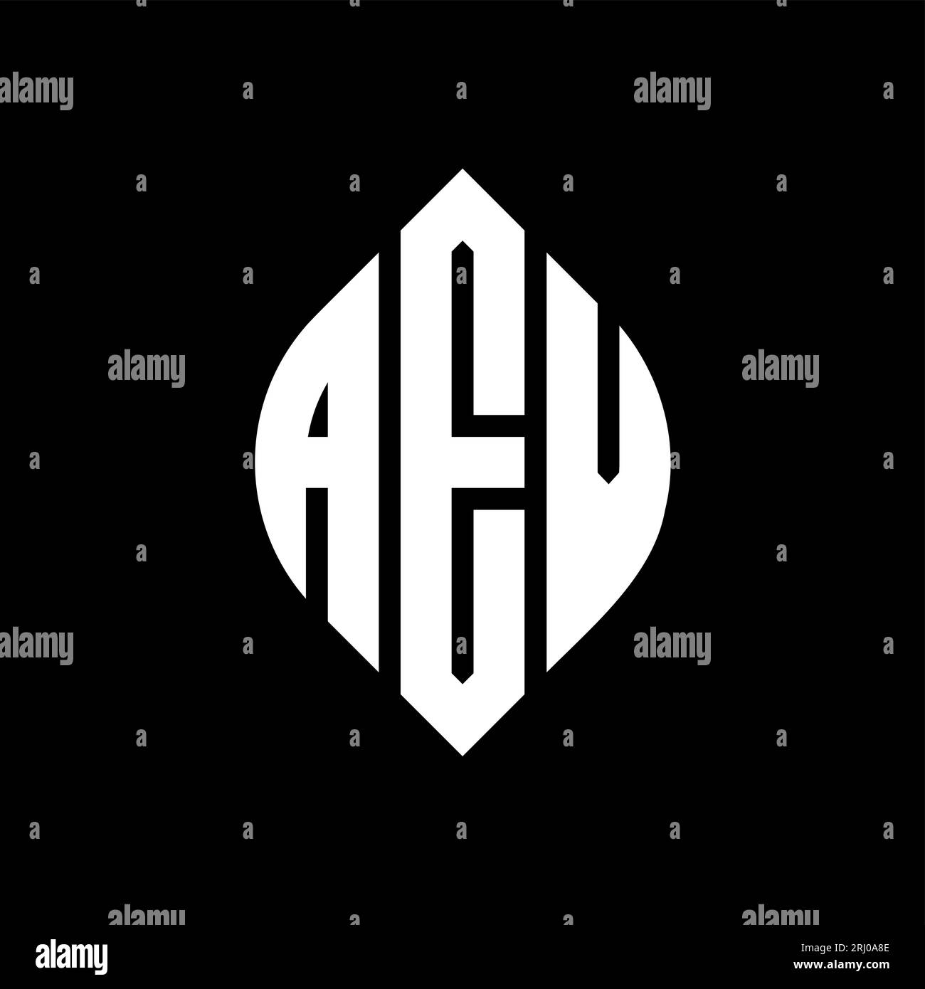 AEV circle letter logo design with circle and ellipse shape. AEV ...