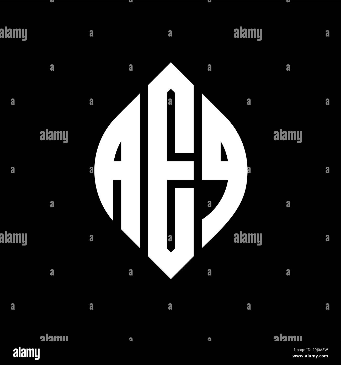 AEQ circle letter logo design with circle and ellipse shape. AEQ ...