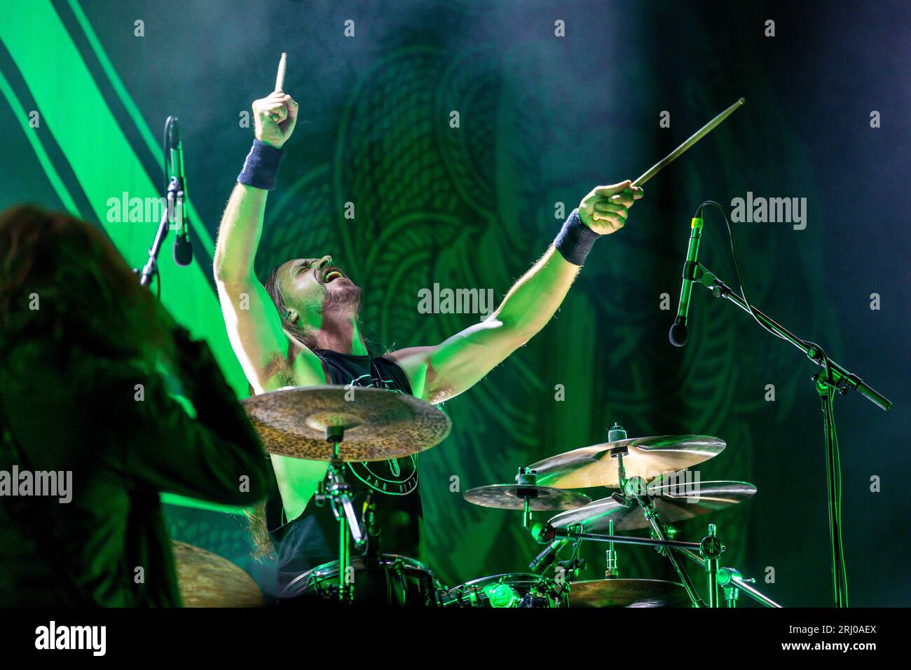 Horten, Norway, 19th August 2023. TYR at the Midgardsblot 2023 metal ... Horten, Norway, 19th August 2023. TYR at the Midgardsblot 2023 metal ...