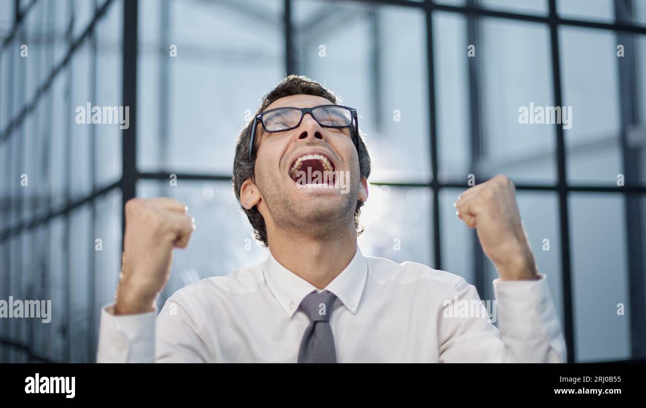 salary or sales growth, successful winner businessman concep Stock ...