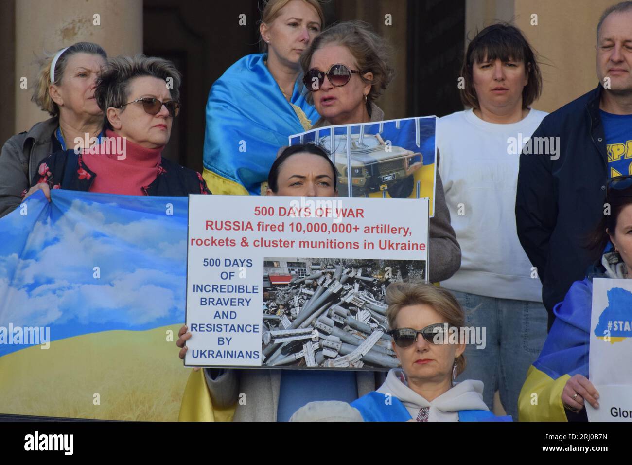Ukrainian Protest in Sydney against Russian Invasion Stock Photo - Alamy