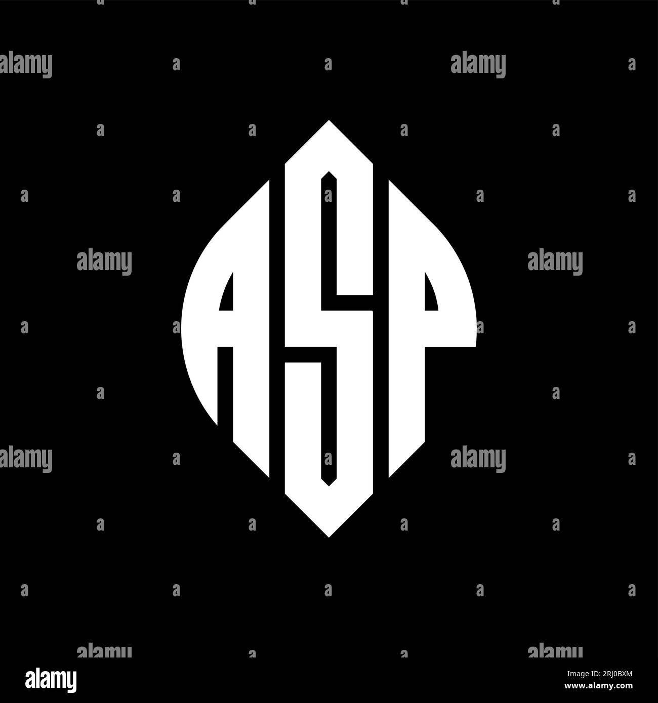 ASP circle letter logo design with circle and ellipse shape. ASP ...