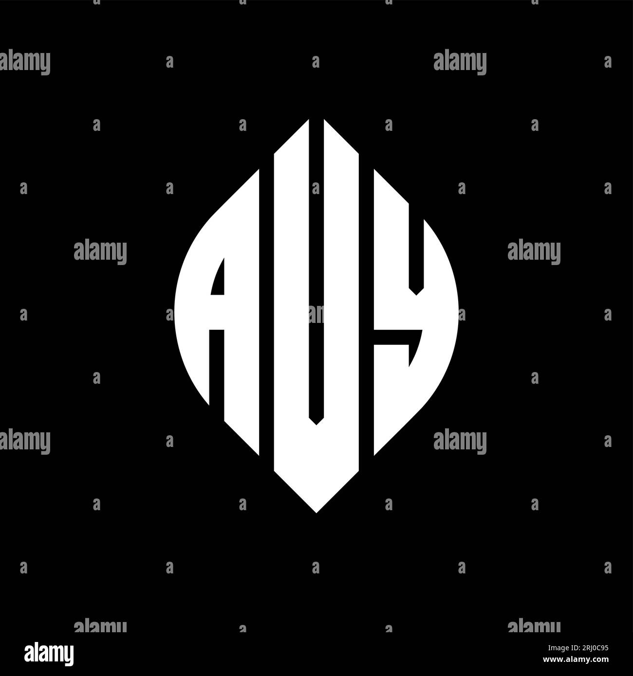 AVY circle letter logo design with circle and ellipse shape. AVY ...