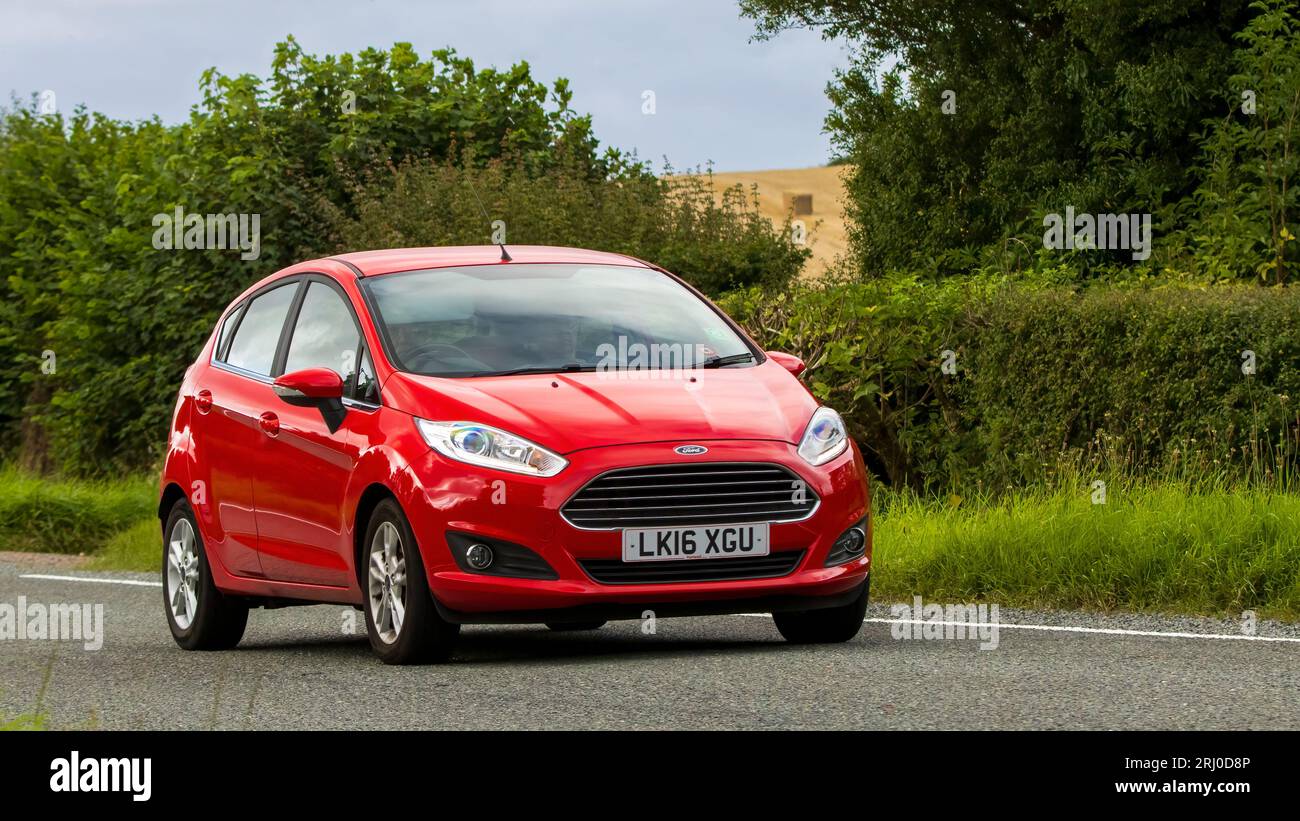 Woburn, Beds, UK - Aug 19th 2023: Red 2016 Ford Fiesta zetec turbo car ...