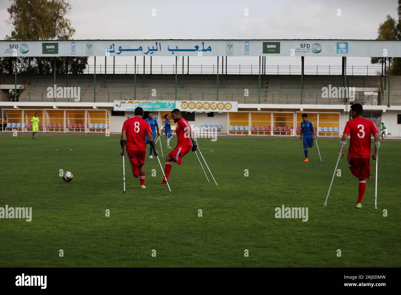 August 16, 2023: Gaza, Palestine. August 18, 2023. Two teams of ...