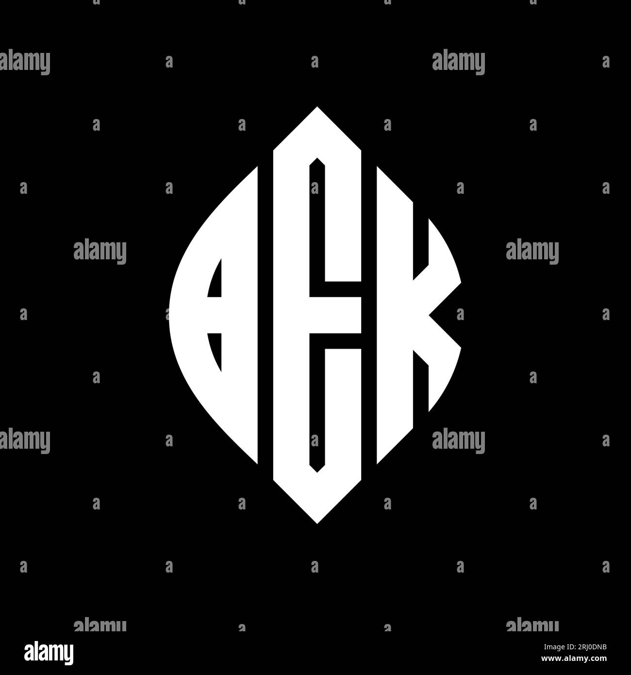 Bek Circle Letter Logo Design With Circle And Ellipse Shape Bek Ellipse Letters With