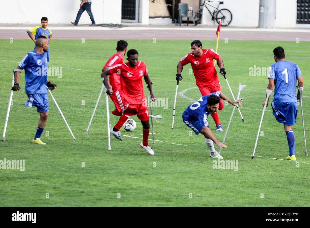 August 16, 2023: Gaza, Palestine. August 18, 2023. Two teams of ...