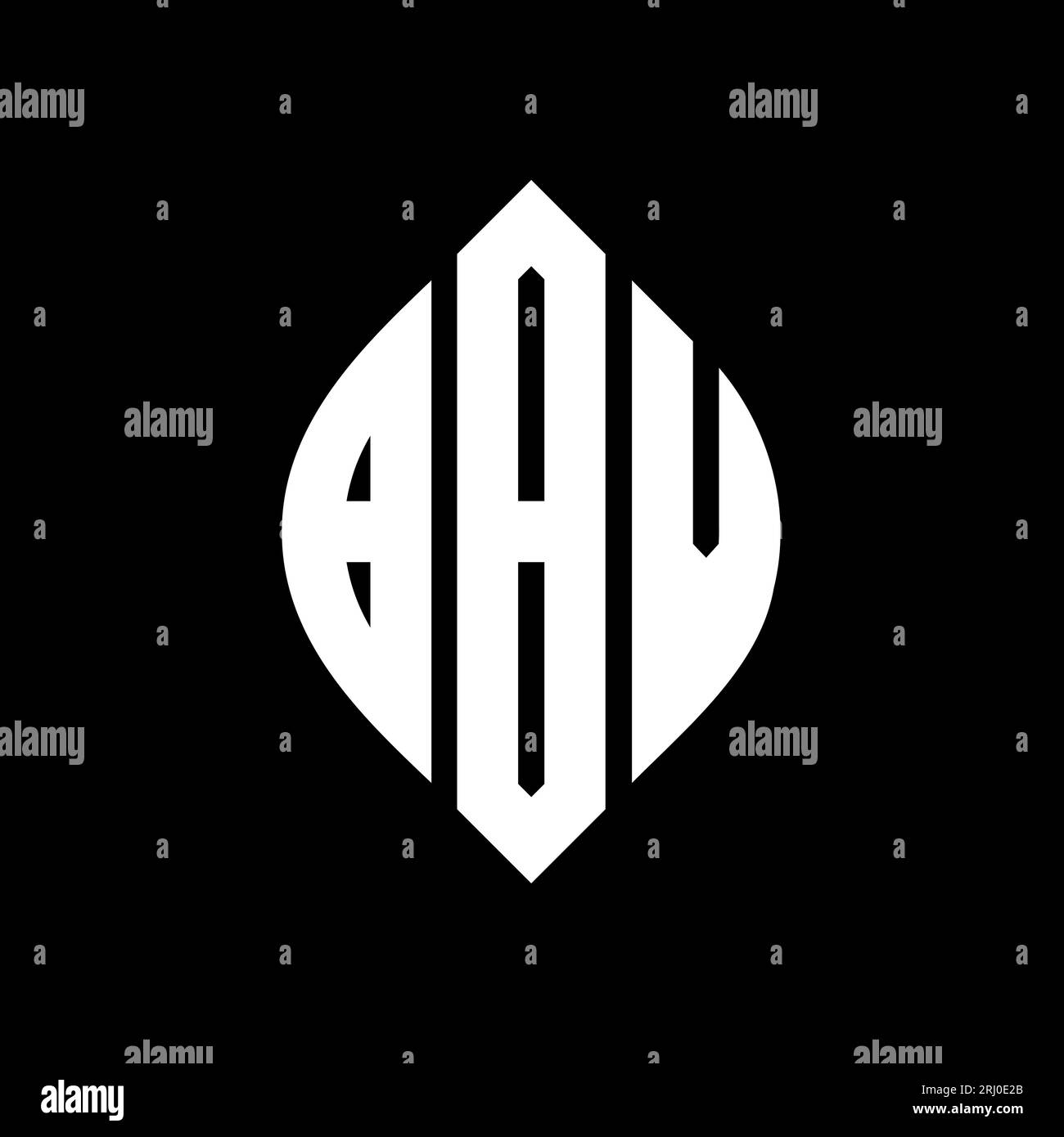 BBV circle letter logo design with circle and ellipse shape. BBV ...