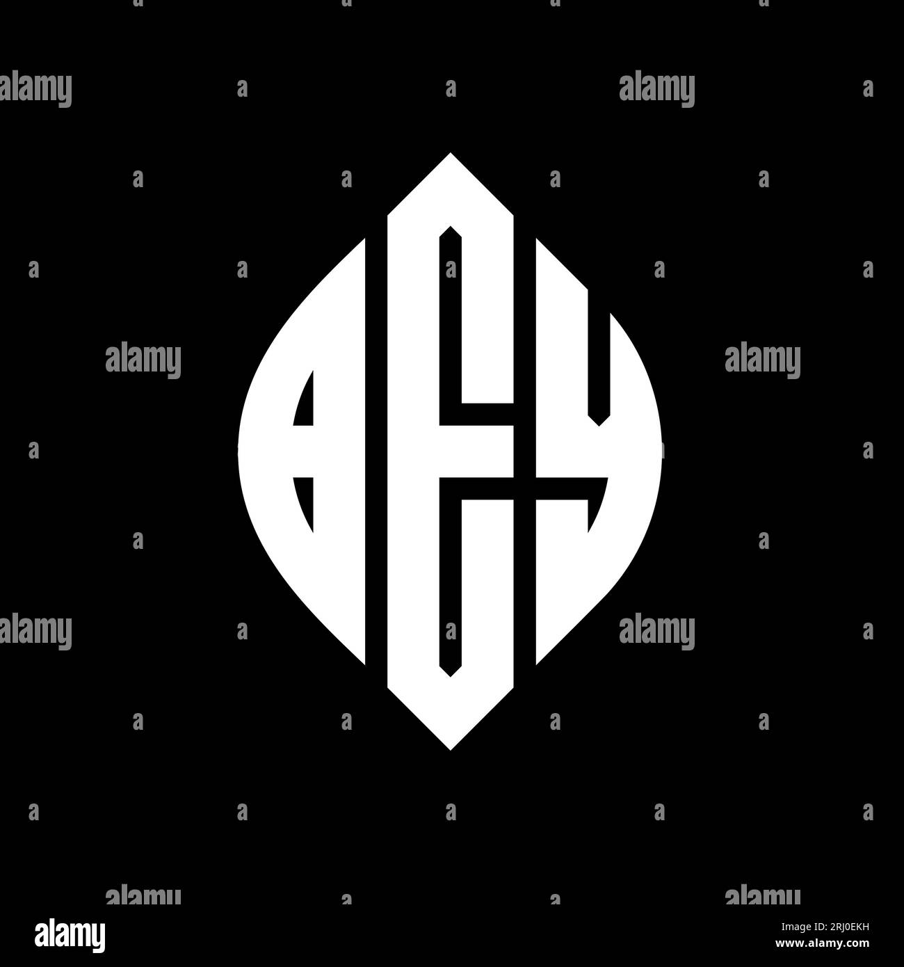 BEY circle letter logo design with circle and ellipse shape. BEY ...