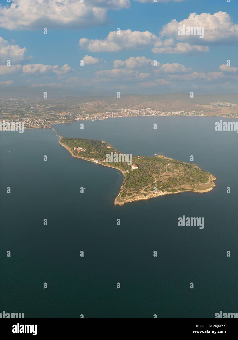 Drone footage at Urla Izmir Province, Turkey. Known as Quarantine ...