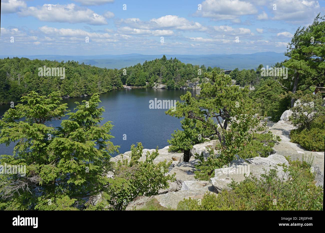 Minnewaska State Park Preserve located on Shawangunk Ridge in Ulster ...