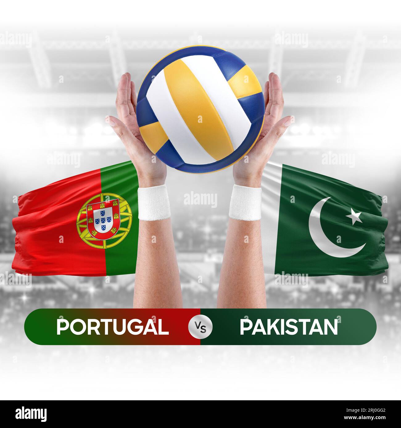 Portugal vs Pakistan national teams volleyball volley ball match ...