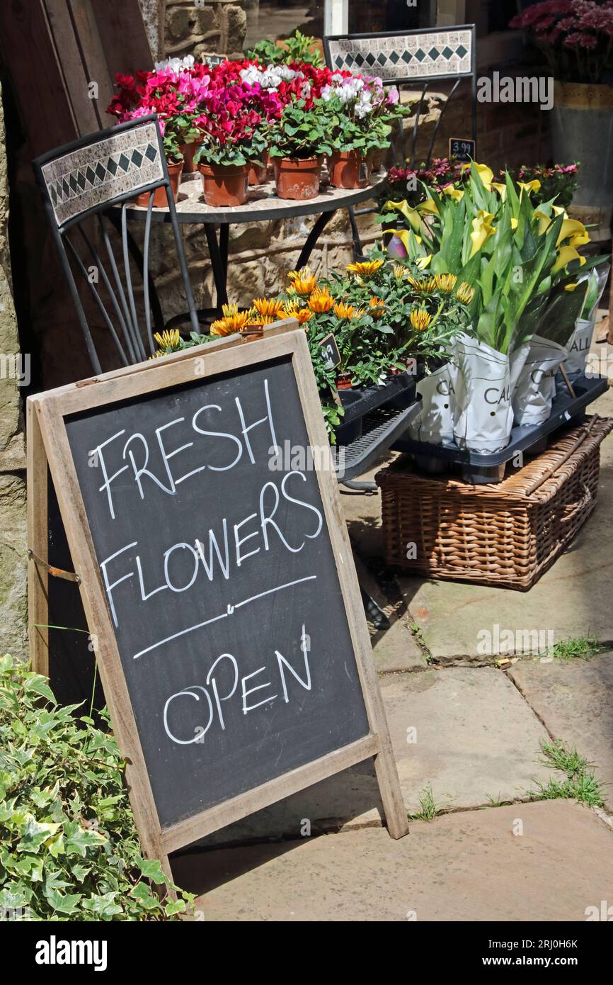 Florist shop open sign hi-res stock photography and images - Alamy