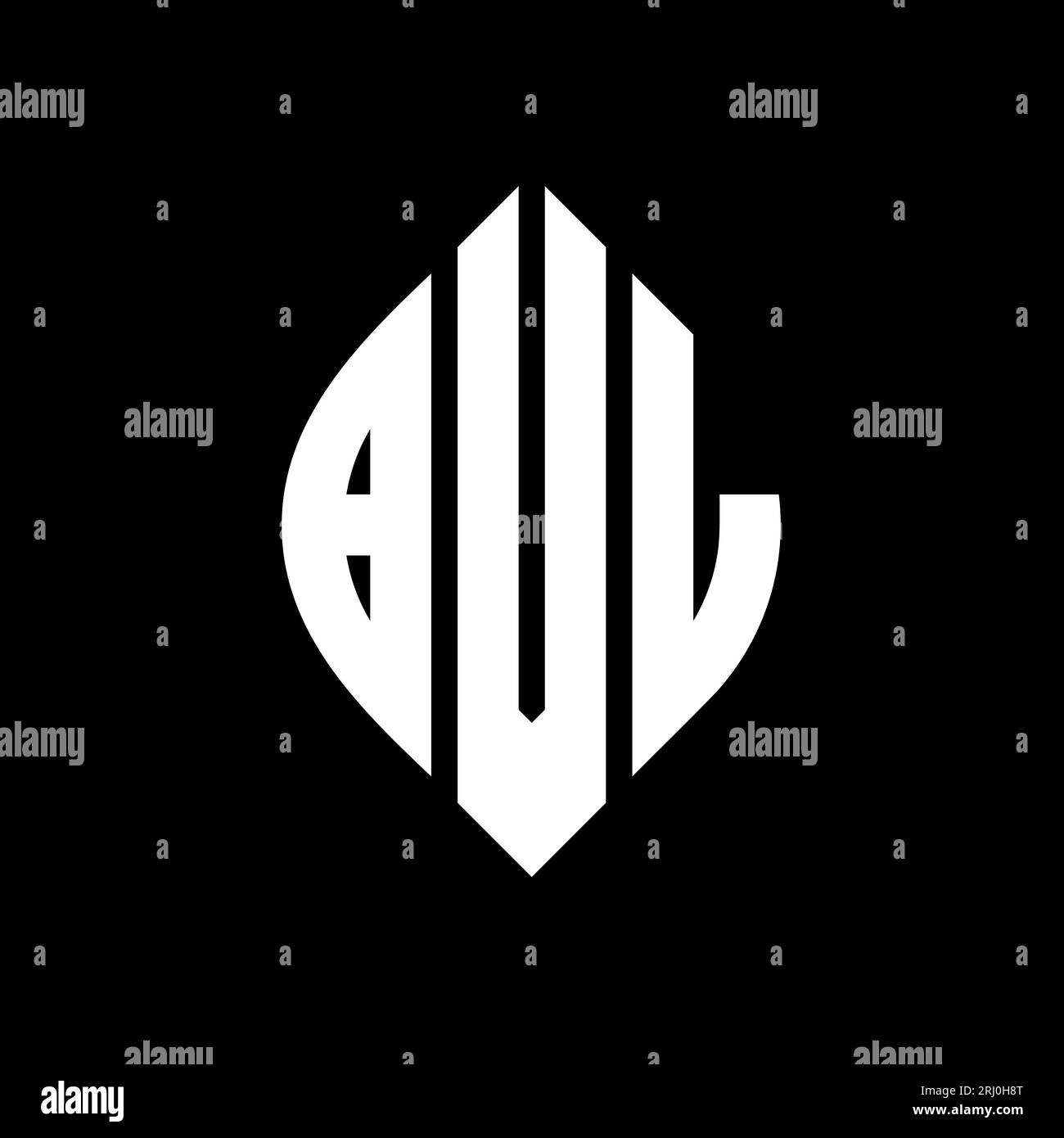 BVL circle letter logo design with circle and ellipse shape. BVL ...