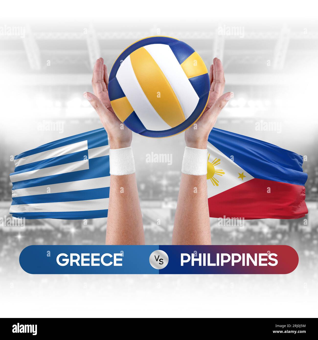 Greece vs Philippines national teams volleyball volley ball match ...