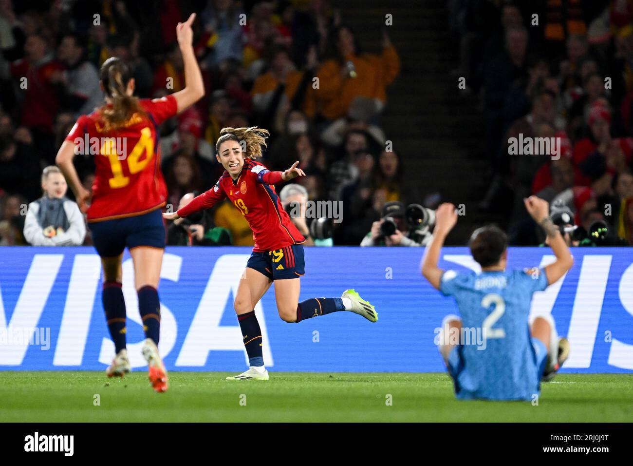 Sydney, Australia. 20th Aug, 2023. Olga Carmona of Spain celebrates ...