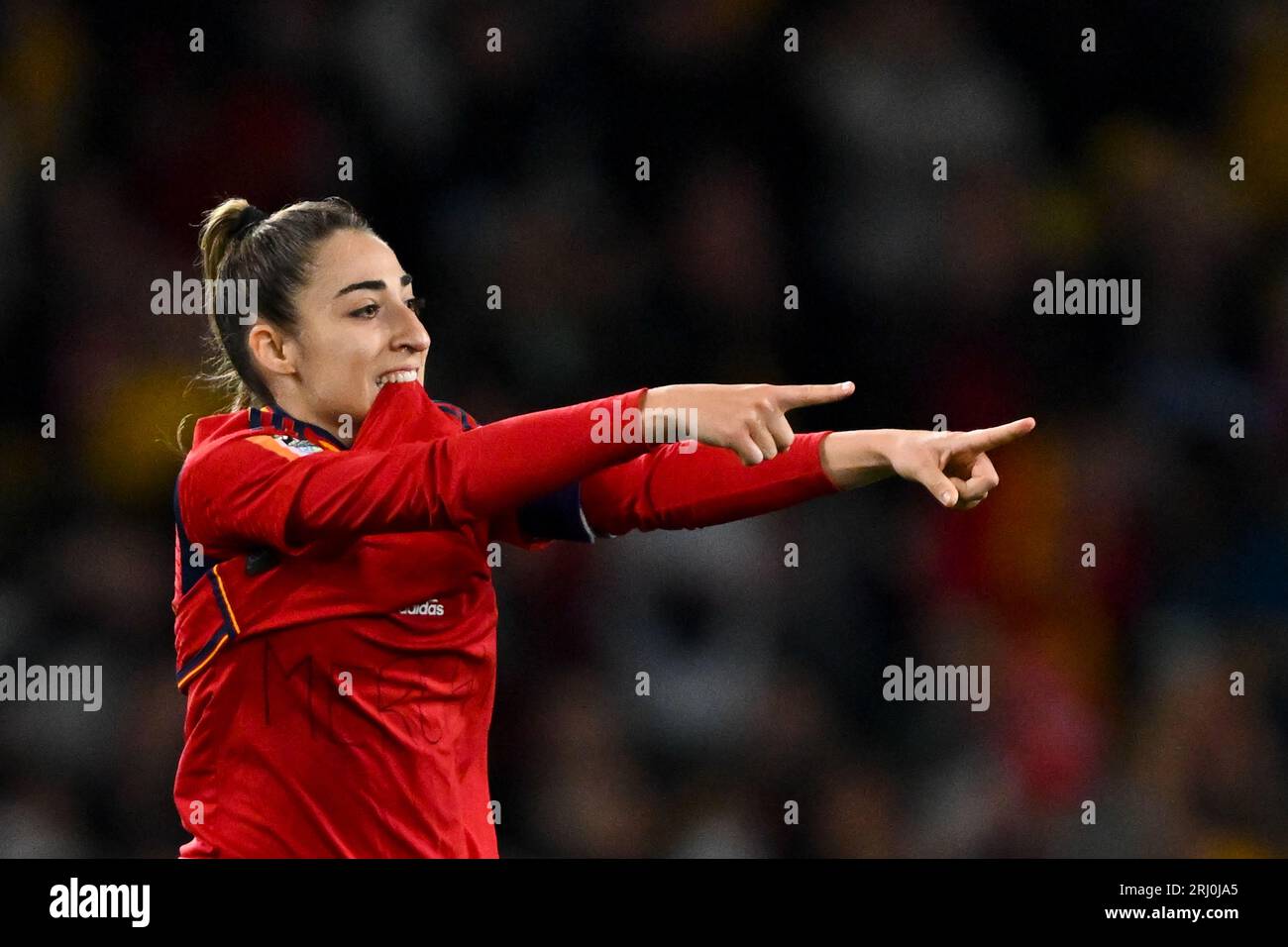 Sydney, Australia. 20th Aug, 2023. Olga Carmona of Spain celebrates ...