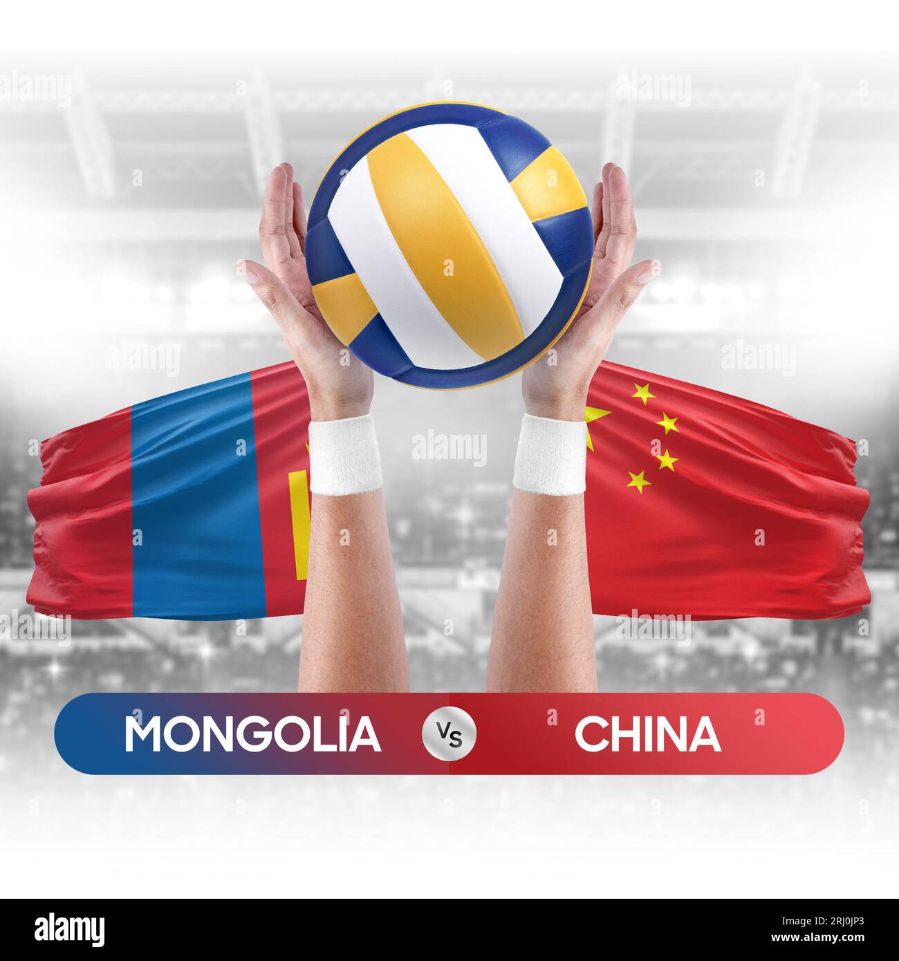 Mongolia vs China national teams volleyball volley ball match ...