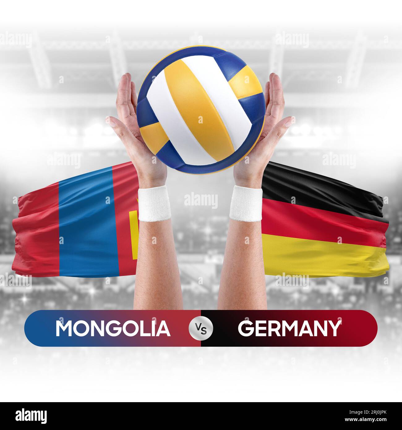 Mongolia vs Germany national teams volleyball volley ball match ...